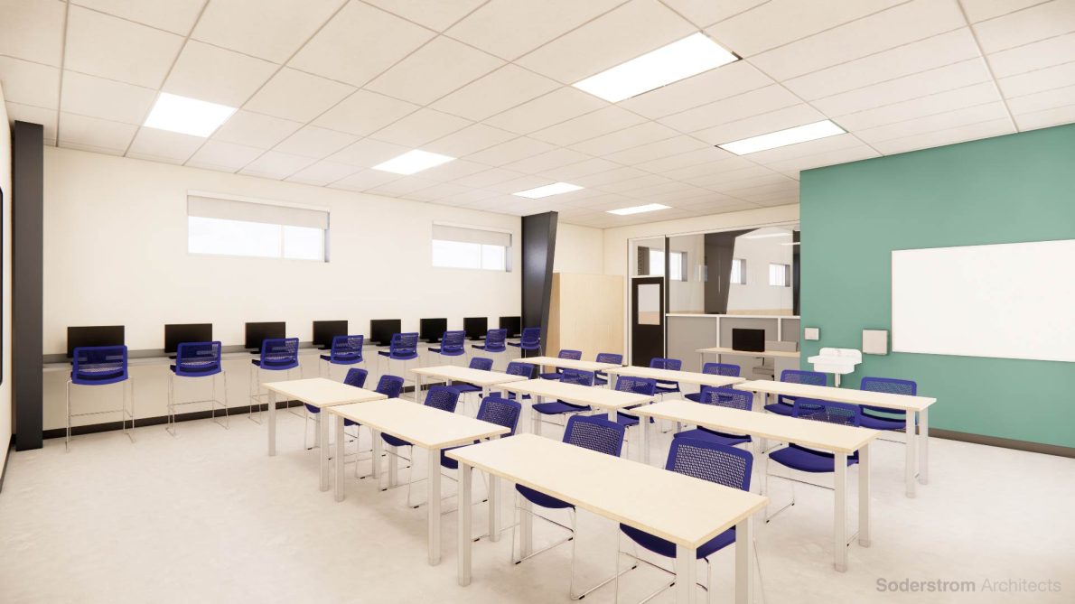 3D Renderings of the New CTE Tech Building - Alsea School District